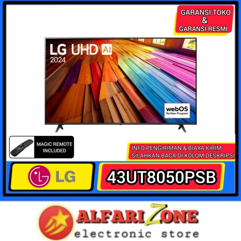 Jual LG LED UHD Smart TV 43 inch 43UT8050 LG 4K 43UT8050PSB magic ...