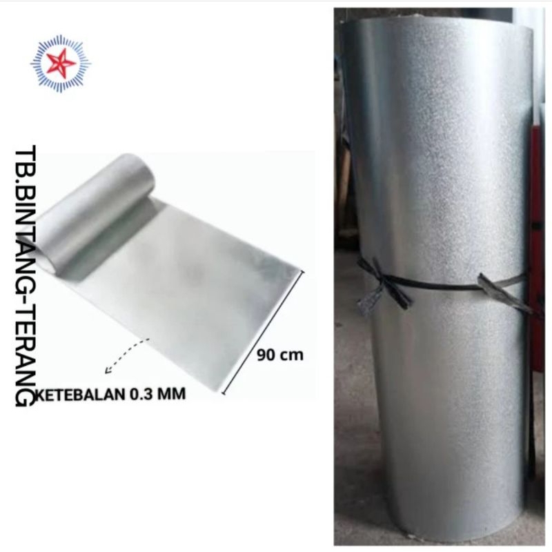 Jual Galvalum Seng Talang Lebar 90 cm Tebal 0.3 mm Eceran Per Meter ...