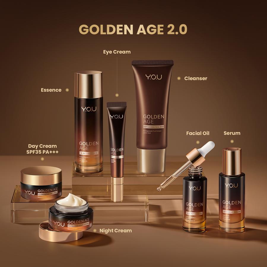 Jual YOU Golden Age Deep Cleansing Facial Wash l 2 in 1 Essence l ...