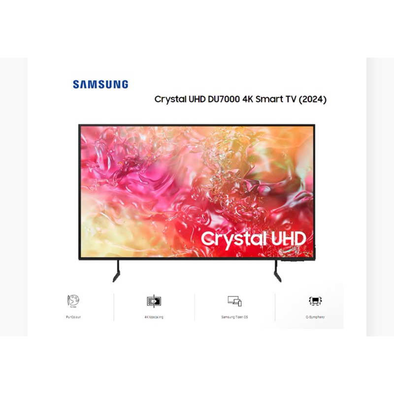 Jual Led Samsung 43 inch Smart tv Crystal UHD 4K UA-43DU7000 | Shopee ...