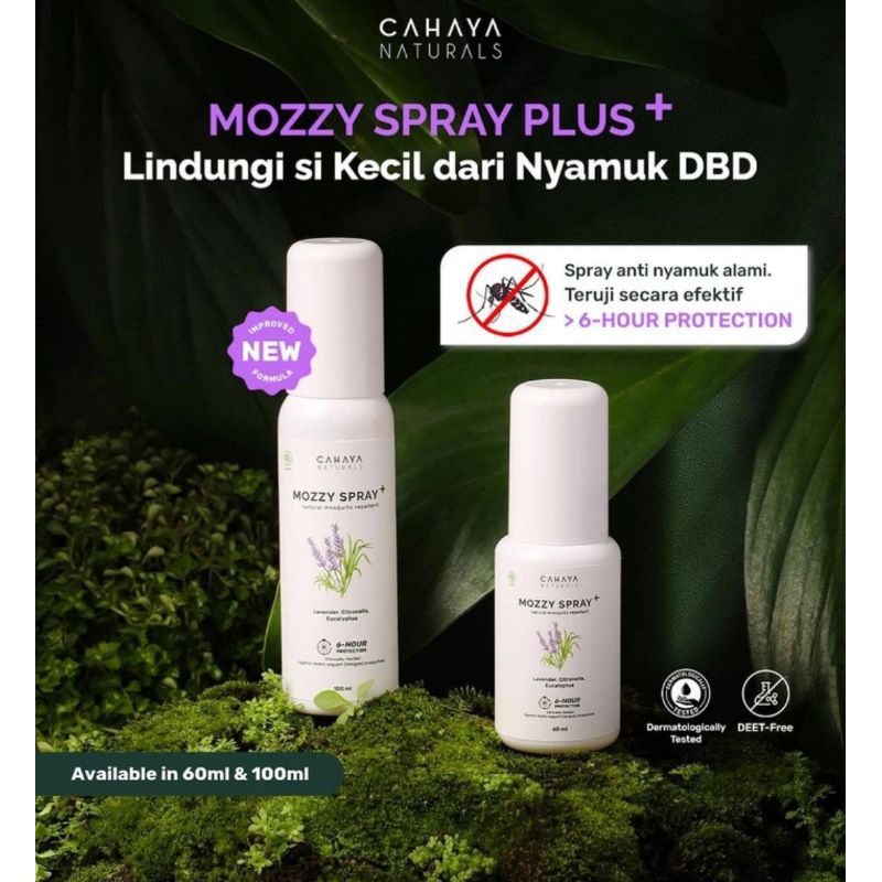 Jual Cahaya Naturals Mozzy Spray+ (natural mosquito repellent) | Shopee ...