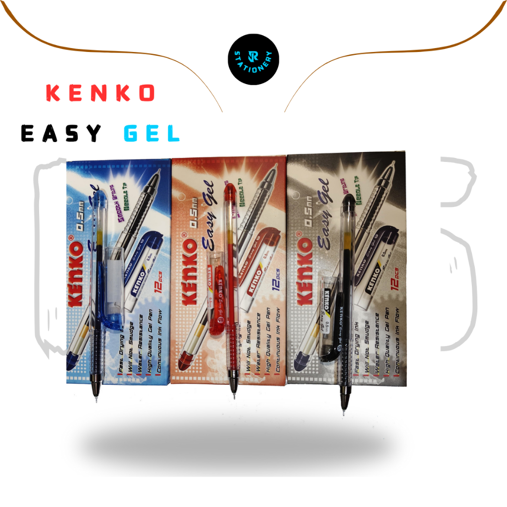 Jual Pulpen Pen Kenko Easy Gel 0.5 1BOX / 12 PCS | Shopee Indonesia