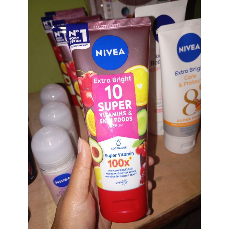 Jual Nivea Extra Bright Super Vitamin 10x SPF | Shopee Indonesia
