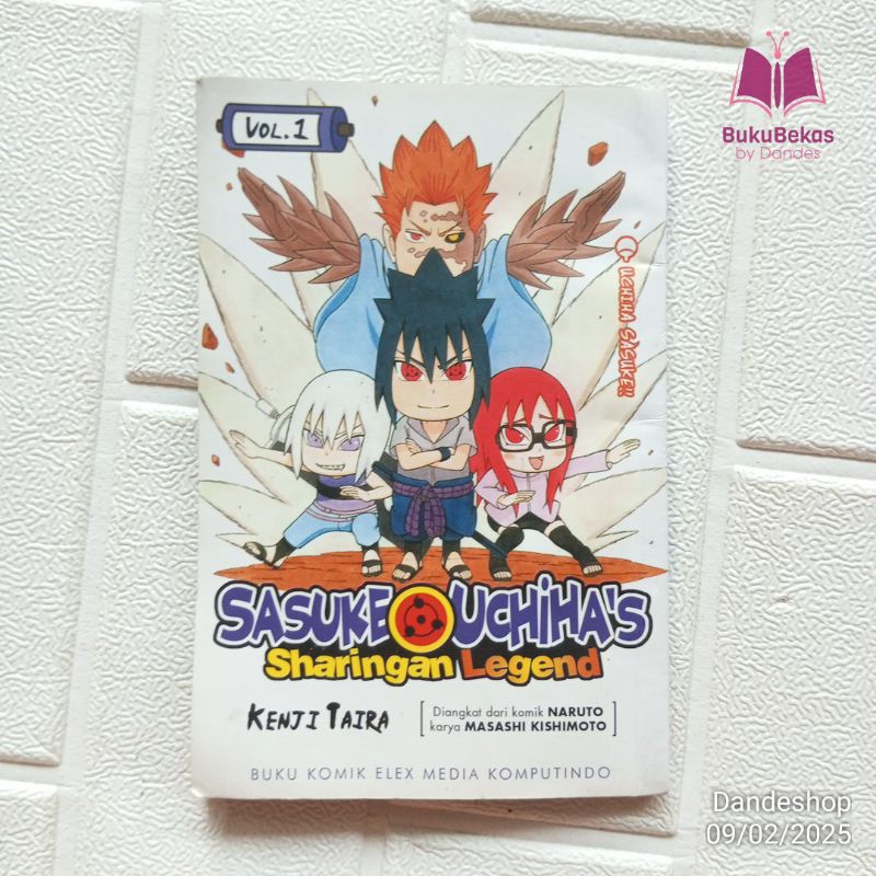 Jual Sasuke Uchiha's Sharingan Legend - Manga by Kenji Taira - Komik Bekas Preloved Cabutan ...