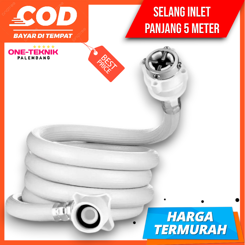 Jual SELANG INLET 5 METER MESIN CUCI 1TABUNG| SELANG INLET AIR MASUK ...