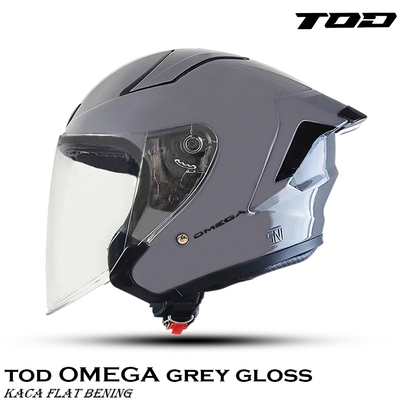 Jual HELM TOD OMEGA PUTIH HELM HALFFACE DEWASA PRIA WANITA KEKINIAN SNI ...