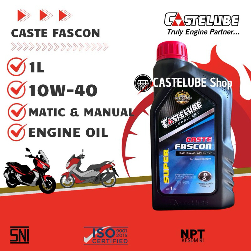 Jual Castelube Fascon Matic 10W-40 1L | Shopee Indonesia