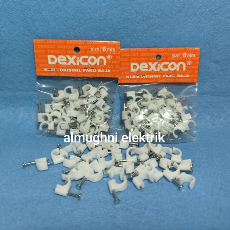 Jual clem kabel listrik original paku beton no 6 mm dexicon | Shopee ...