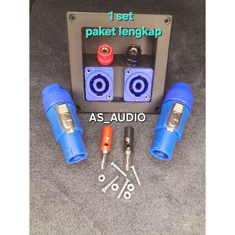 Jual TERMINAL BOX SPEAKER + JACK SPIKON + JACK BANANA + SOCKET SPIKON ...