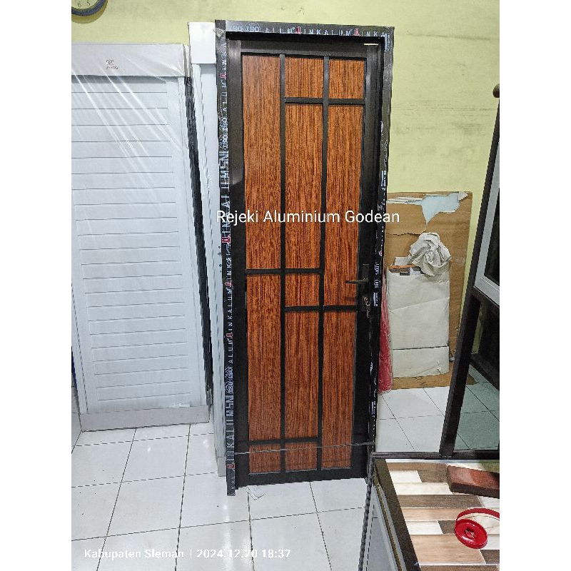 Jual Pintu Aluminium ACP plus ornamen | Shopee Indonesia