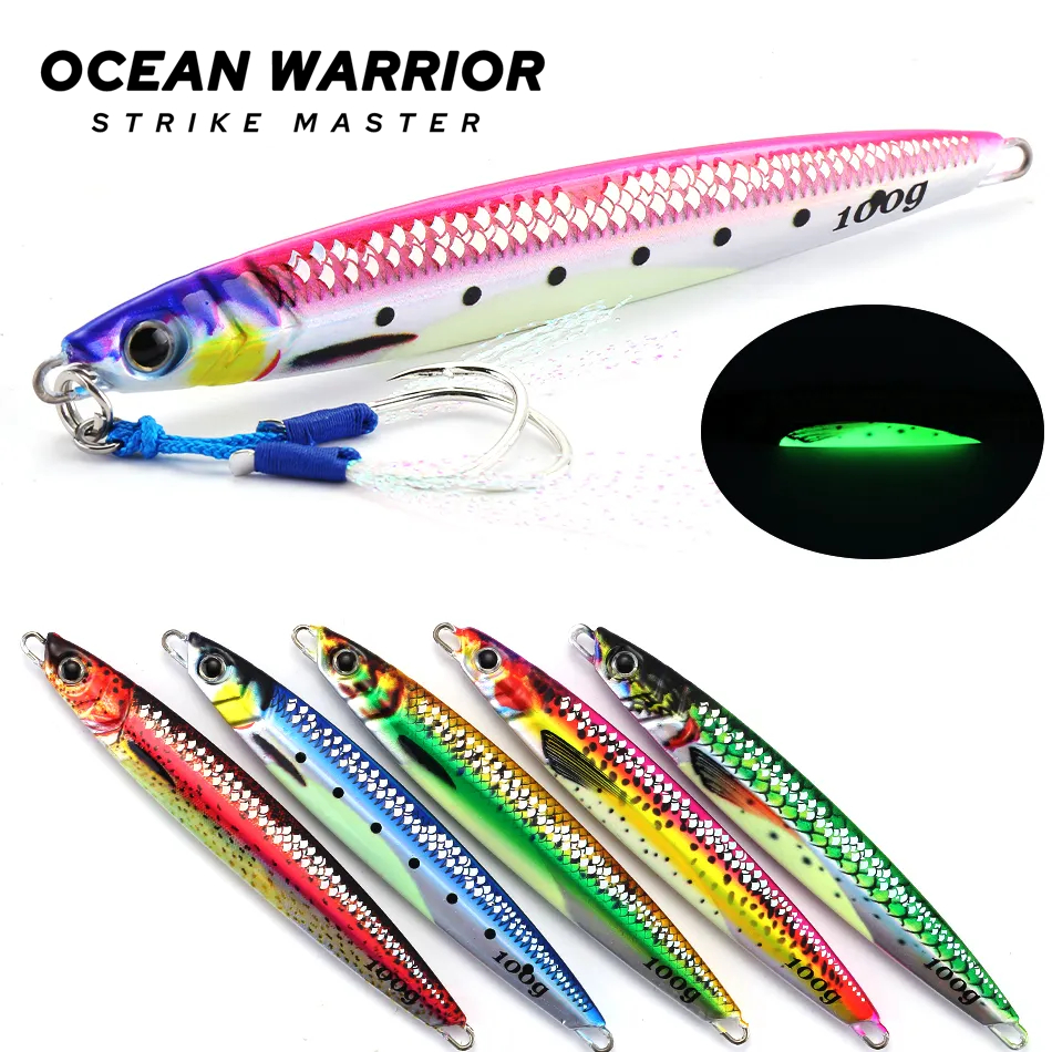 Jual OCEAN WARRIOR L2 Metal Jig 40 60 80 100 120 150 200 gram Timah ...