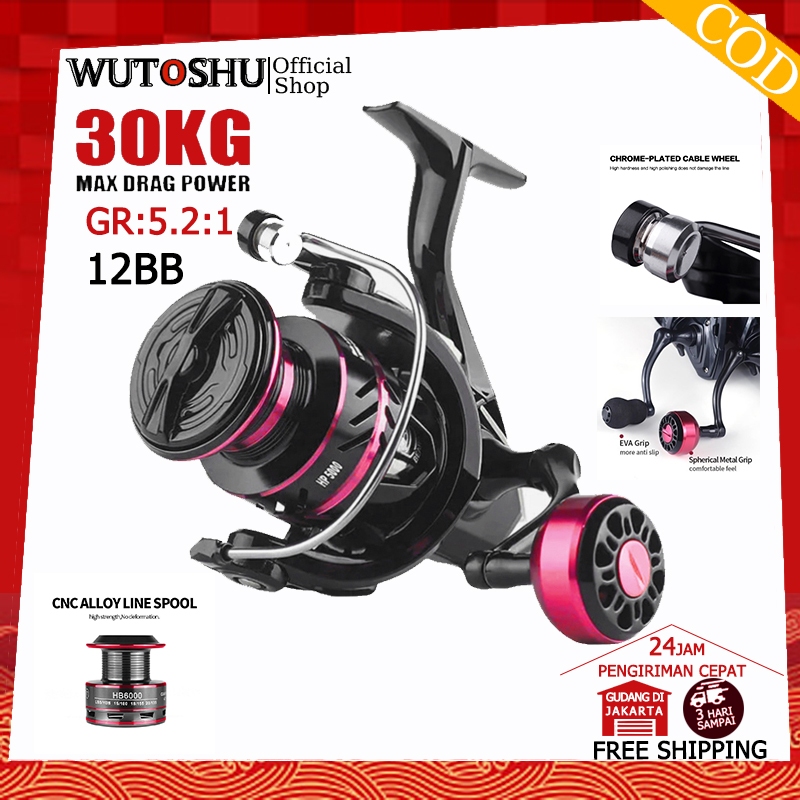 Jual reel Daido WUTOSHU REEL PANCING METAL HB 2000 3000 4000 6000 7000 ...