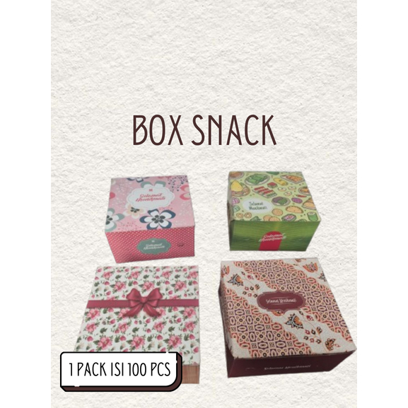 Jual Kemasan cantik / Box Snack / Box Snack Motif / Dus Snack / Dus Kue ...
