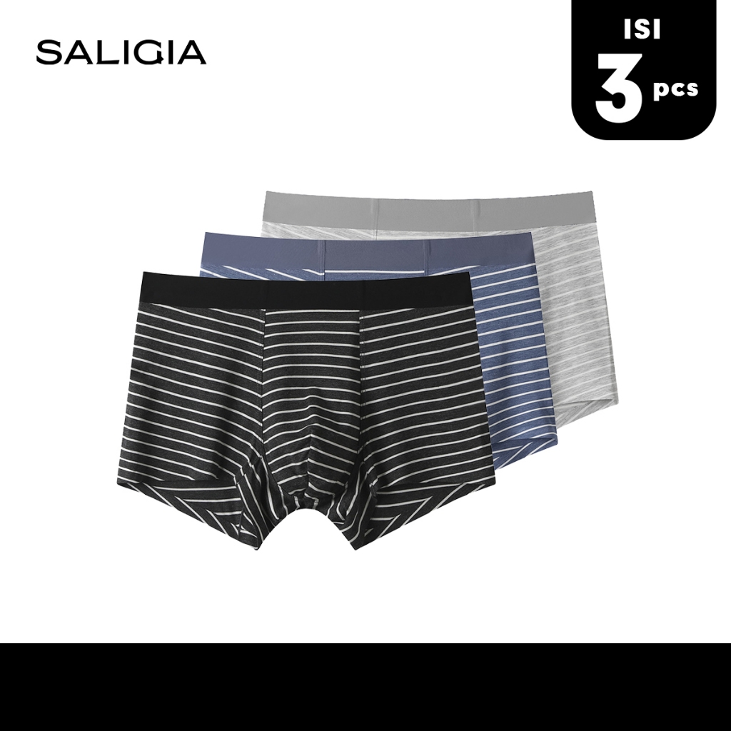 Jual SALIGIA - 3PCS Saligia Underwear Boxer Model | Celana Dalam Pria ...
