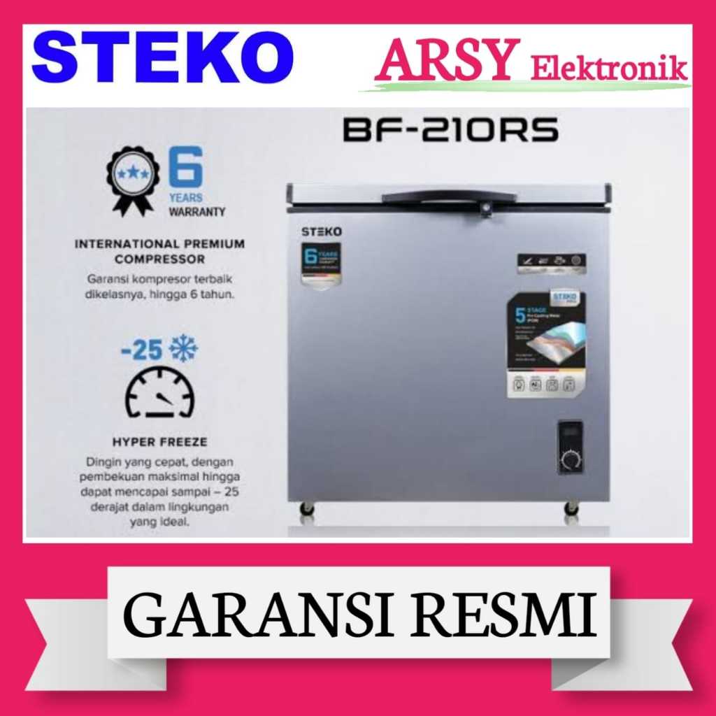 Jual CHEAST FREEZER STEKO 200LITER BF-210RS/STEKO CHEAST FREESER ...