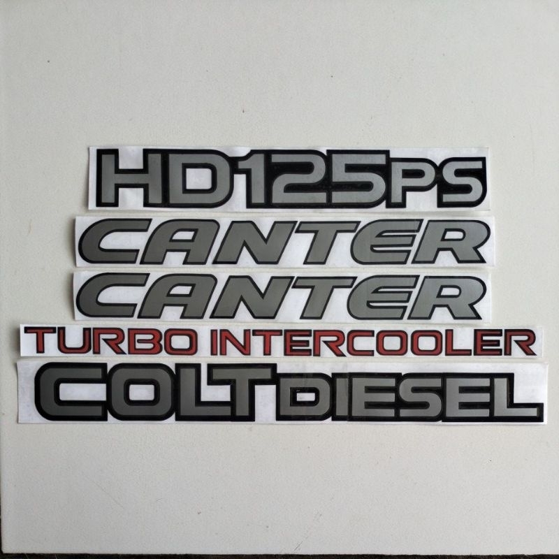 Jual Stiker Cutting Canter HD 125 PS, HD 110 PS, 125 PS ,110 PS,136 PS ...
