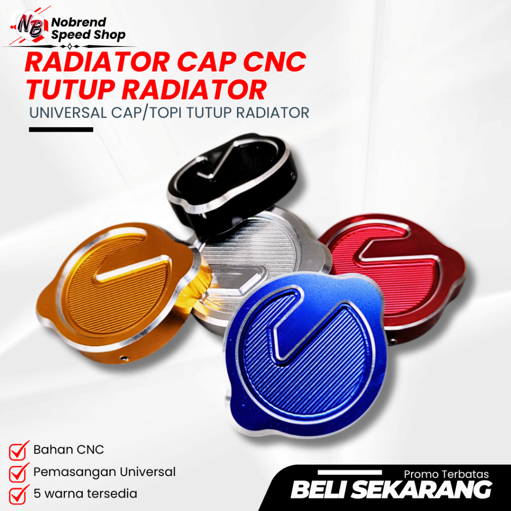 Jual CAP RADIATOR CNC UNIVERSAL TOPI TUTUP RADIATOR TWO TONE RADIATOR ...