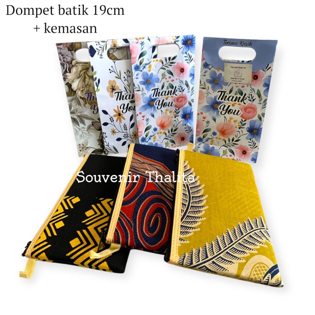 Jual Isi 50 Pcs Souvenir pernikahan dompet batik 19x11 cm Kemasan Amplop Bunga | Shopee Indonesia