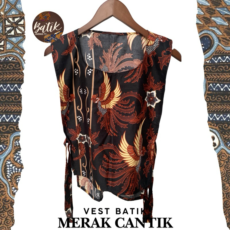 Jual Vest Batik Merak Cantik / Vest Batik Termurah / Vest Batik / Vest ...