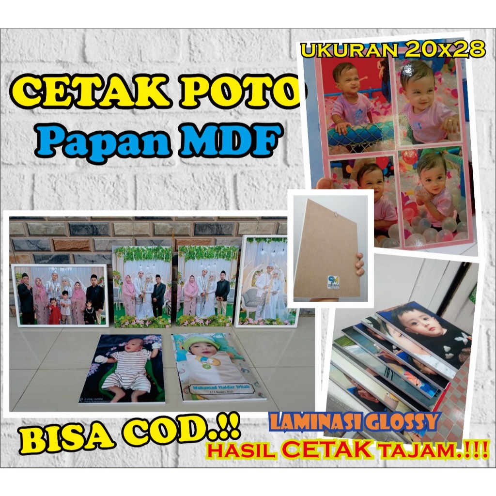 Jual CETAK POTO MURAH || papan mdf/KAYU mdf /CETAK media mdf 20x28 ...