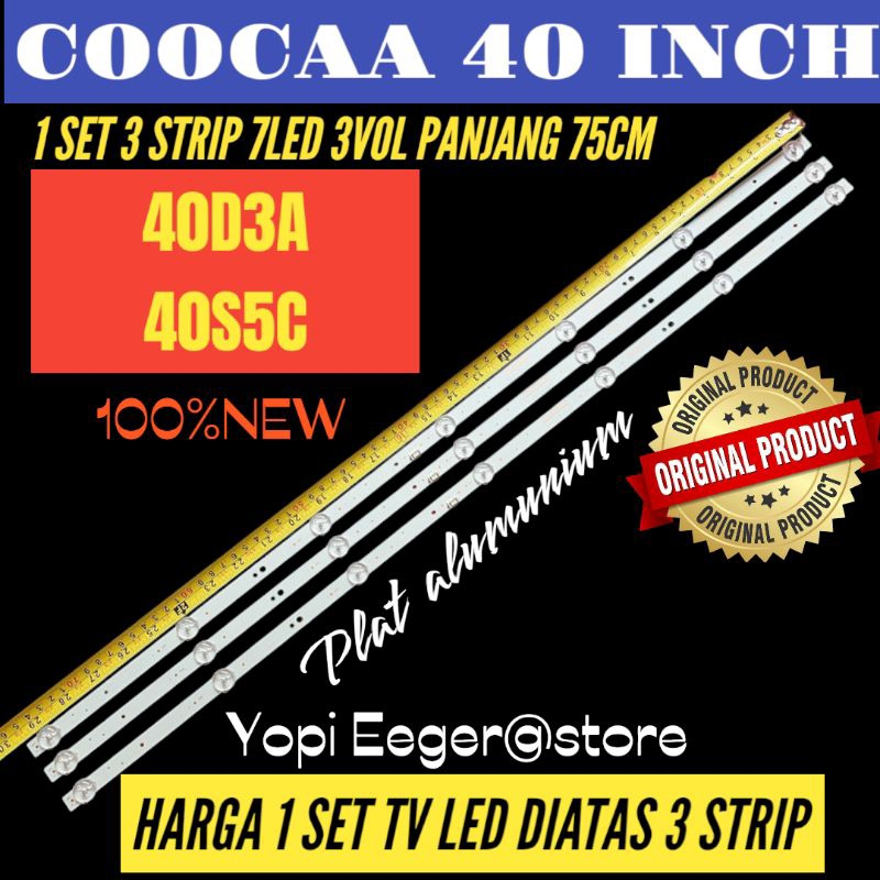 Jual BACKLIGHT TV LED COOCAA 40 INCH 40D3A-40S5C BACKLIGHT TV COOCAA 40 INCH | Shopee Indonesia