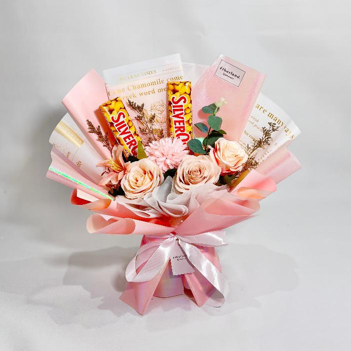 Jual Buket Cokelat Valentines Silverqueen | Chocolate Bouquet Valentine ...