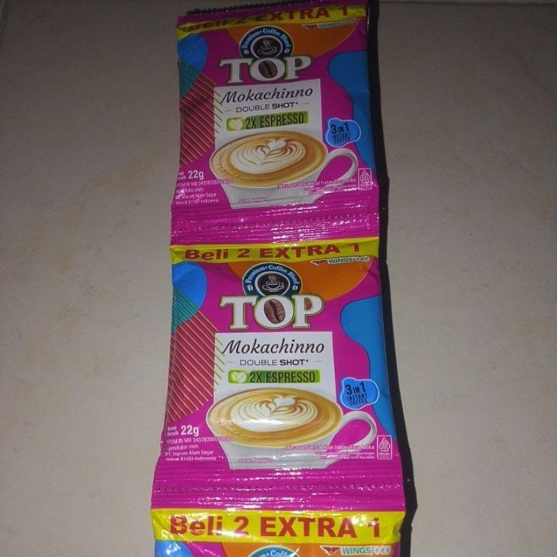 Jual TOP Kopi Mocca Mokachinno Coffee 22 gram 1 Renceng (9 sachet ...
