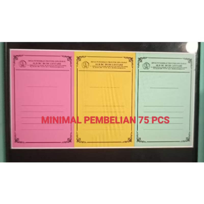 Jual map kertas buffalo 1 warna / kertas / stopmap kertas / custom ...