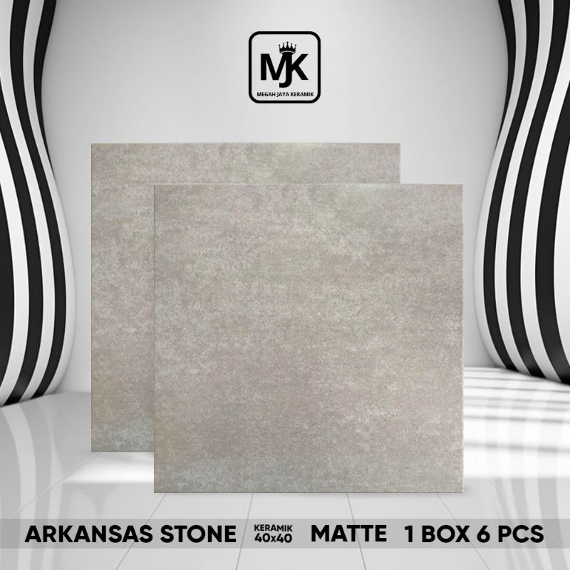 Jual Keramik Lantai Matt Arkansas Stone 40 x 40 | Shopee Indonesia