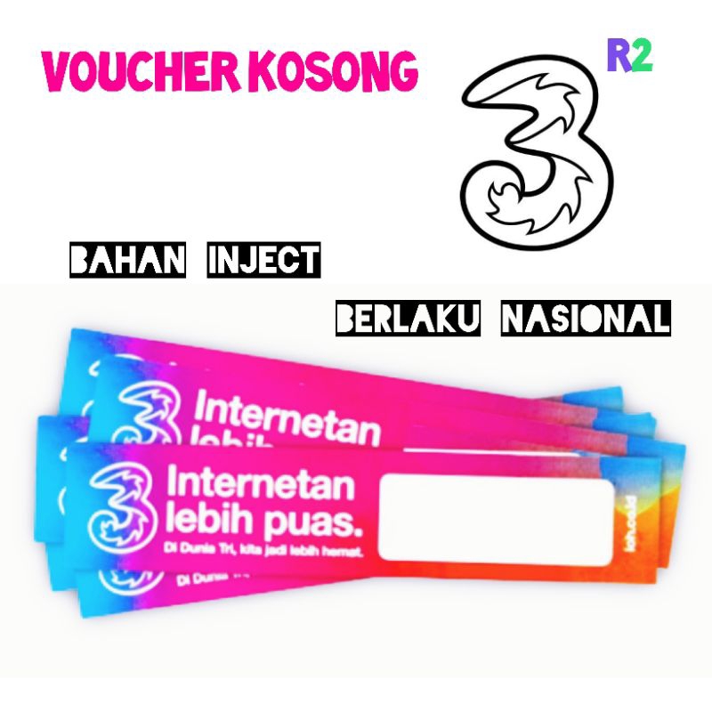 Jual Voucher KOSONG/BLANK Tri Nasional | Shopee Indonesia