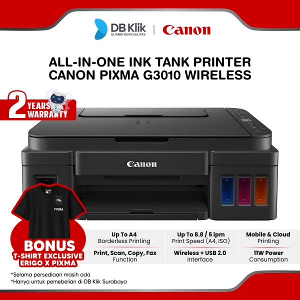 Jual Canon Printer Pixma G3010 Ink Tank All In One | Shopee Indonesia