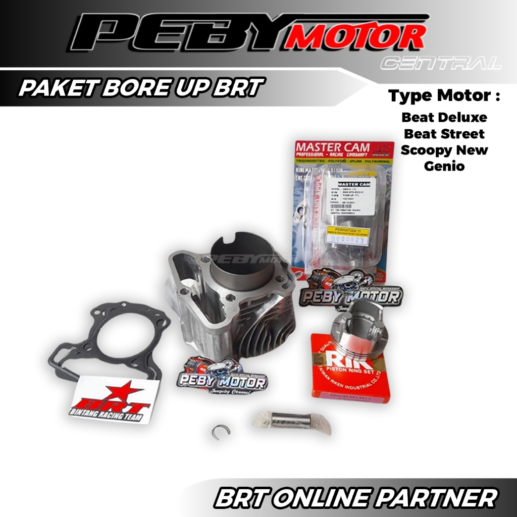 Jual PAKET BORE UP BRT 2 Genio Beat Deluxe Beat Street NEW Scoopy ...