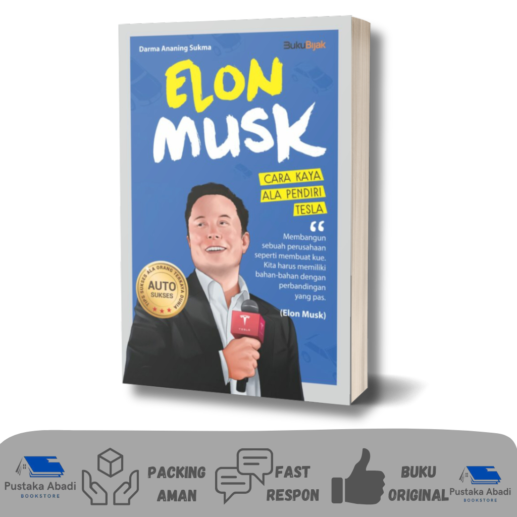 Jual Elon Musk: Cara Kaya Ala Pendiri Tesla - Ar - Ruzz Media | Shopee ...
