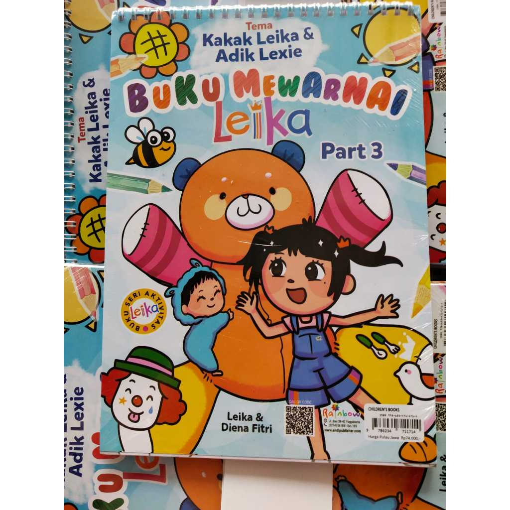 Jual Buku Mewarnai Leika Seri Part 3 tema Kakak Leika & Adik Lexie/Orig | Shopee Indonesia