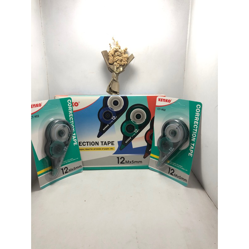 Jual (1 Lusin) Stipo Kertas Kenko CT -902 / Correction Kertas | Shopee ...