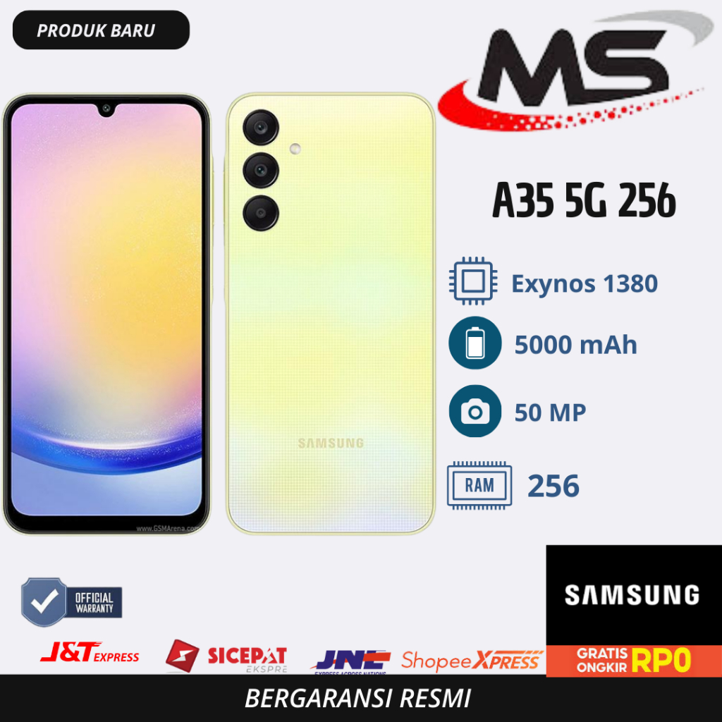 Jual Samsung Galaxy A35 5G 8/256GB Kamera 50MP, Smartphone AI, Battery ...