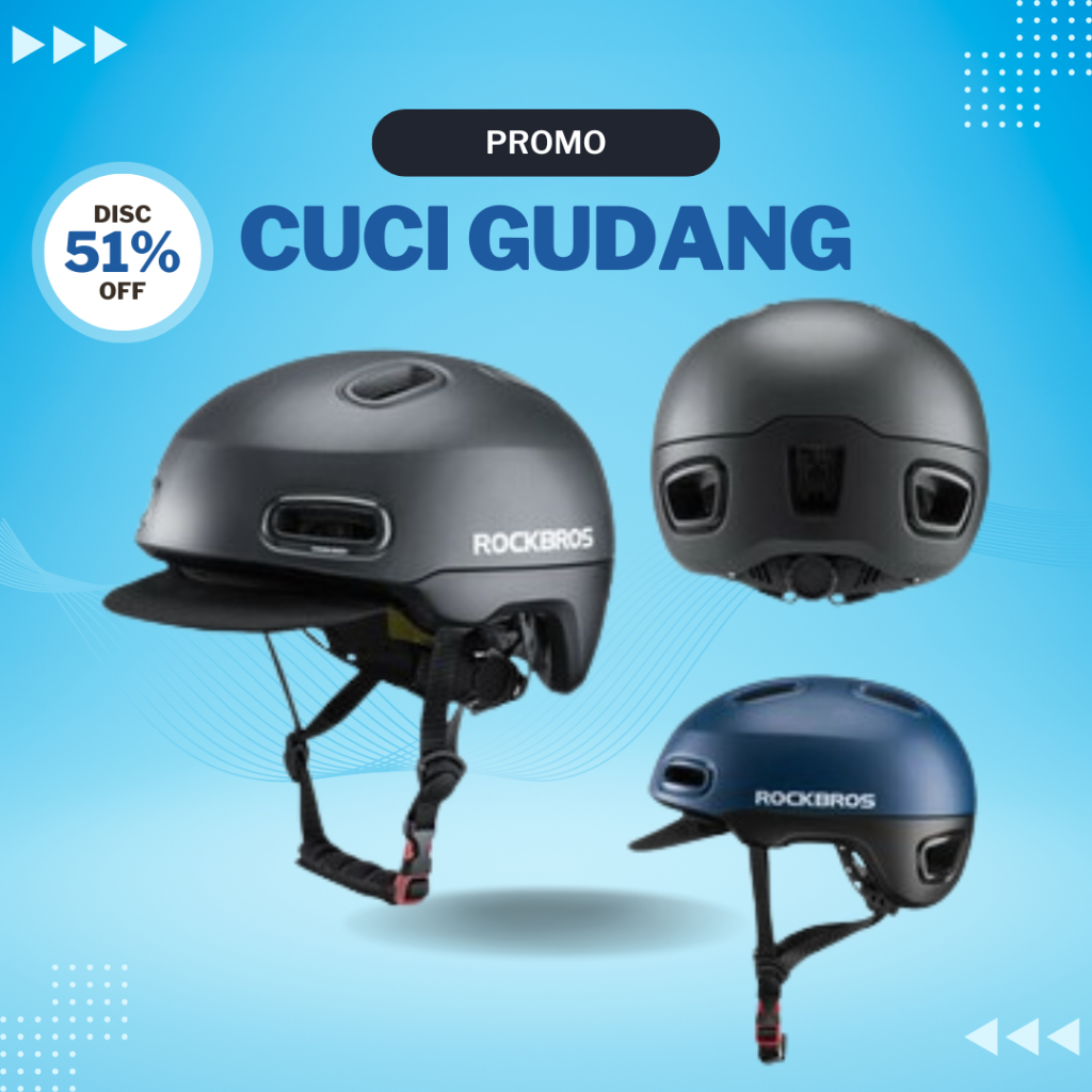 Jual (Cuci Gudang ) HELM SEPEDA ROCKBROS WT-09 UNTUK SELI SEPEDA LIPAT ...