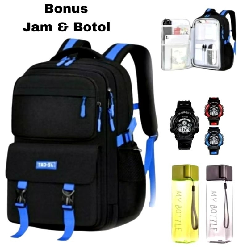 Jual Tas Kulkas Terbaru Tas Ransel Anak Laki-laki Sekolah SD Kekinian Kapasitas Besar Gratis Jam ...