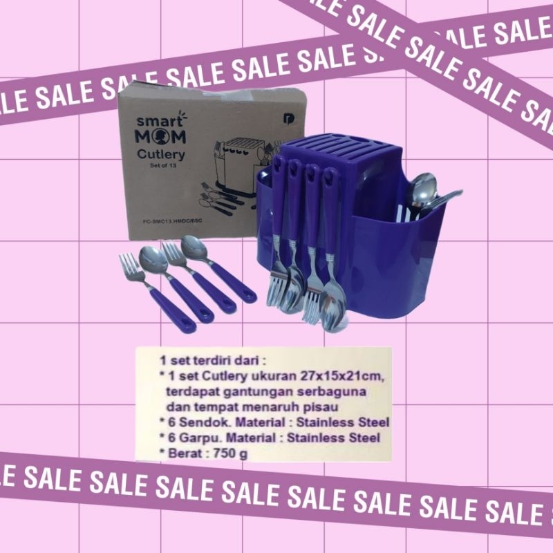 Jual Smart Mom cutterly set off 13 pcs(Peralatan makan sendok dan garfu ...