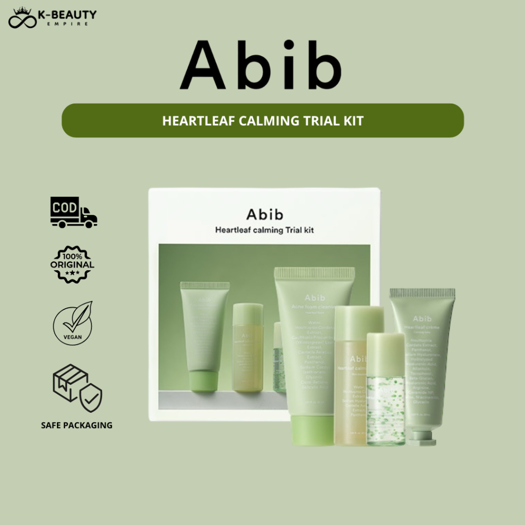 Jual [100% ORI] READY STOK ABIB HEARTLEAF CALMING TRIAL KIT (CLEANSER ...