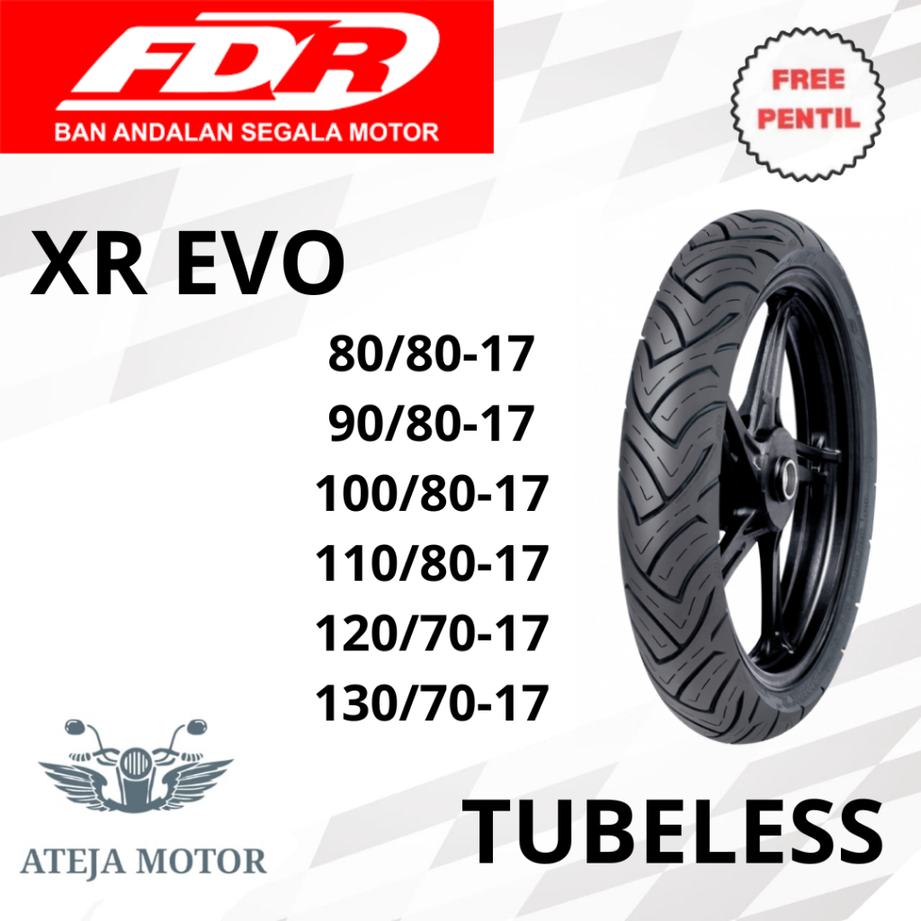 Jual Ban FDR Ban Ring 17 FDR XR Evo 80/80-17 90/80-17 100/80-17 Ban ...