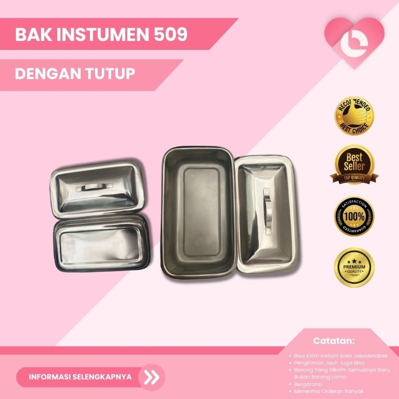 Jual Bak Instrumen 509 Dengan Tutup Stainless || Instrument Tray SH ...