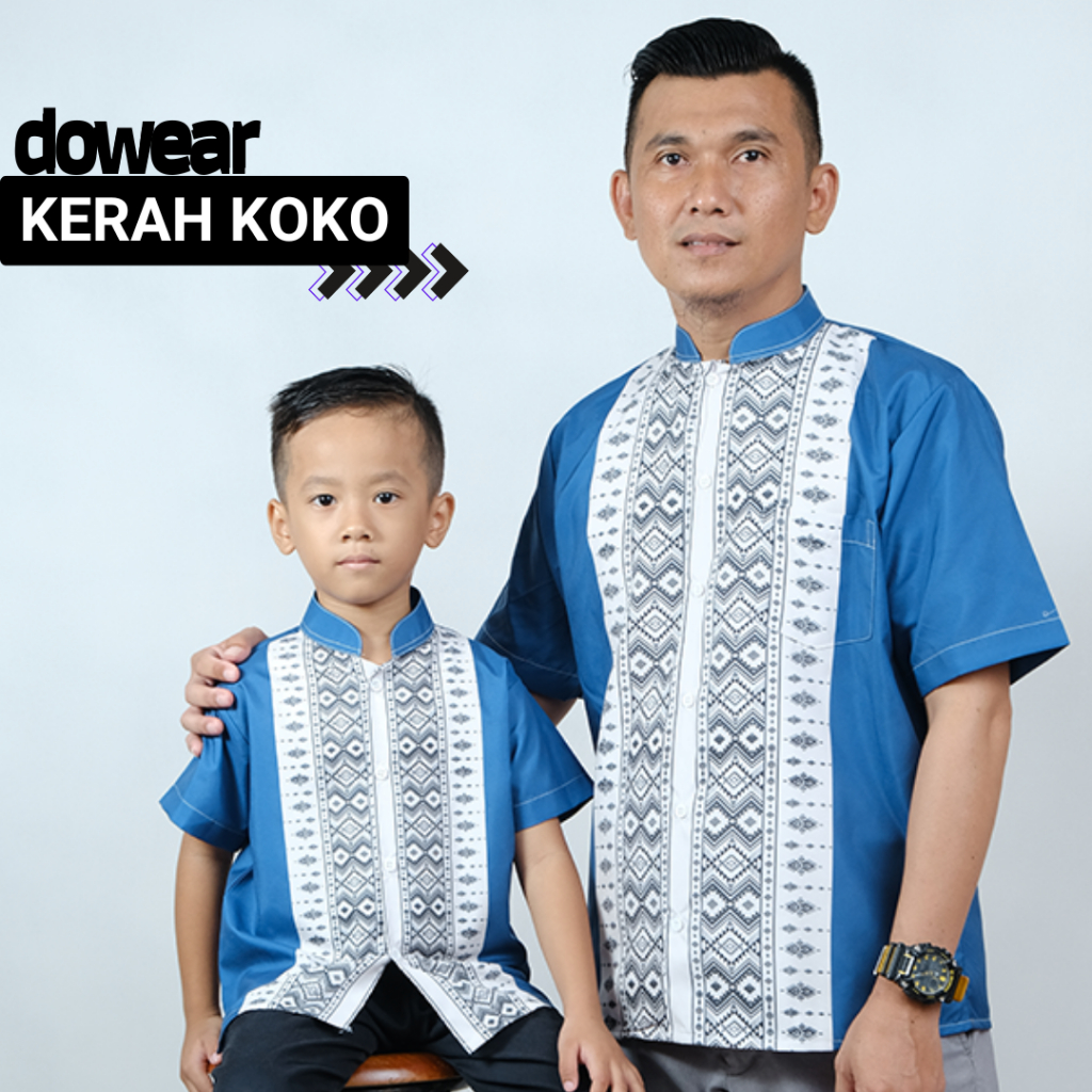 Jual Dowear Pakaian Fashion Muslim Cowok Baju Koko Jumbo Lengan Pendek ...