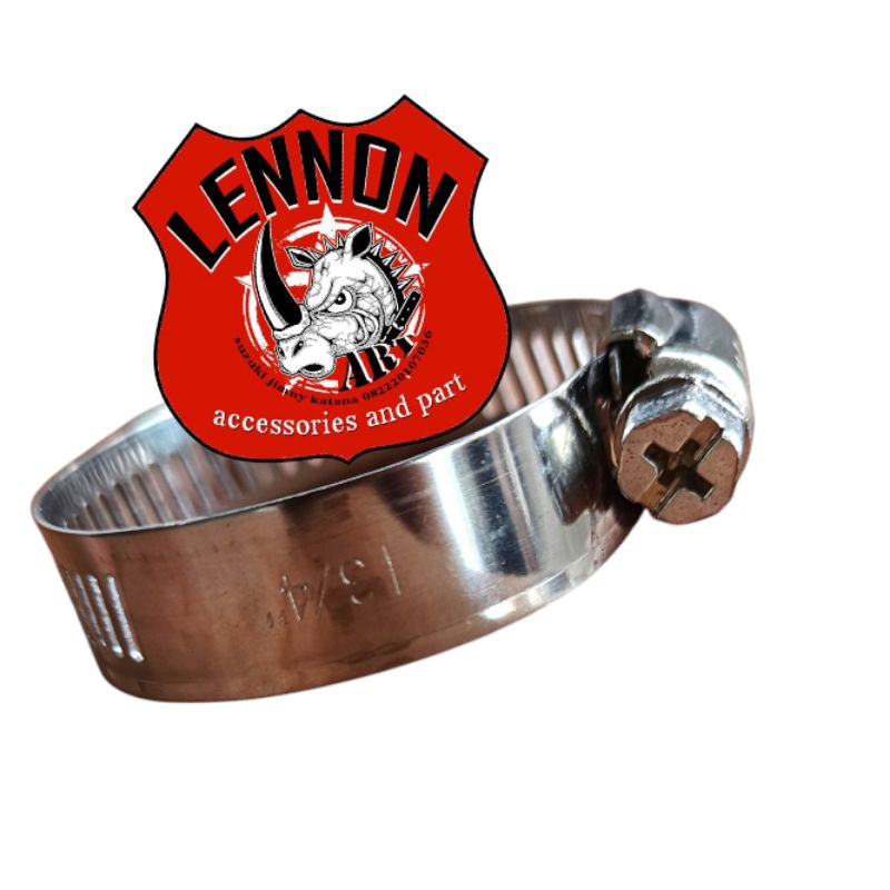 Jual hose clemp klem selang radiator stainles anti karat high quality ...