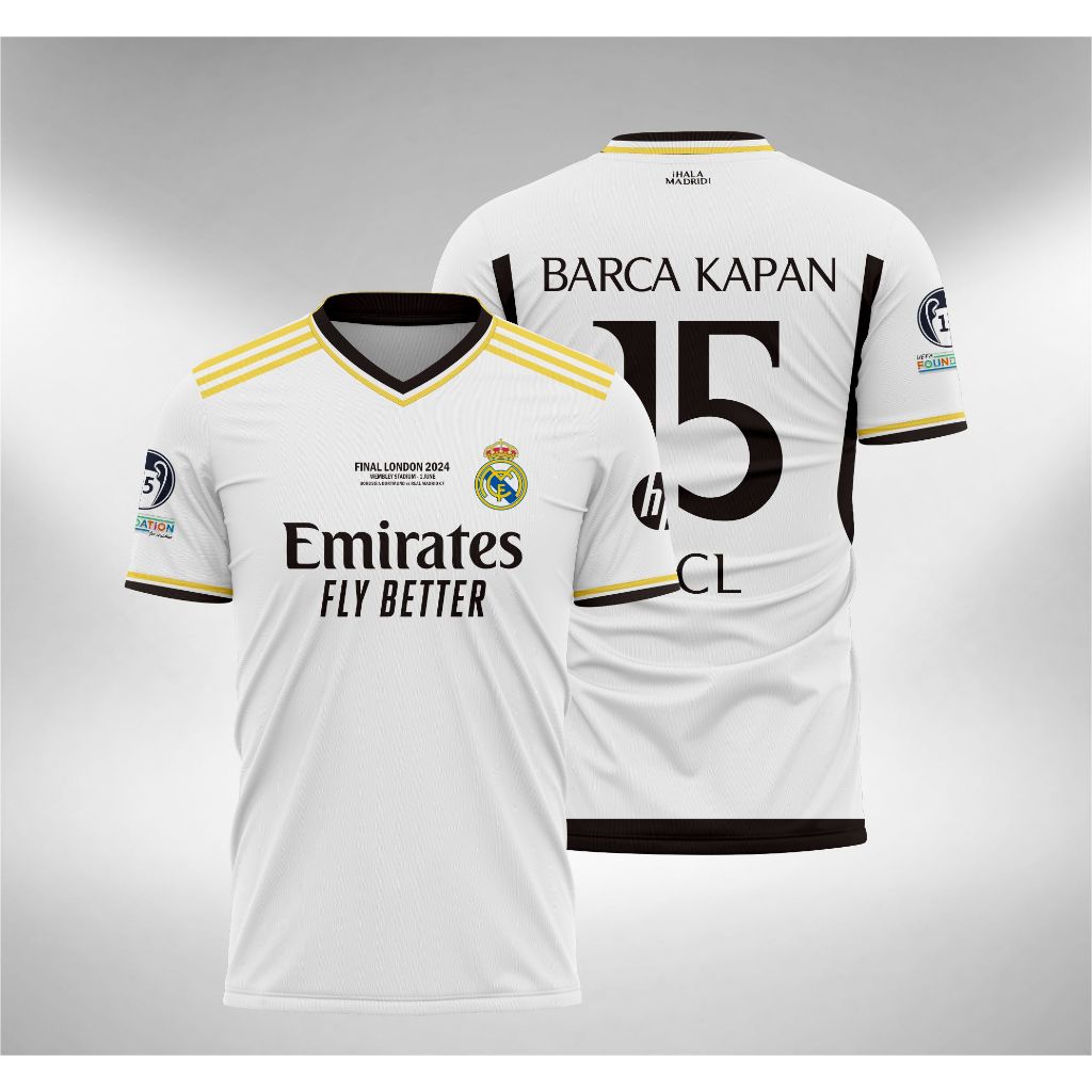 Jual Jersey BARCA KAPAN 15 UCL Madrid Home Final | Shopee Indonesia