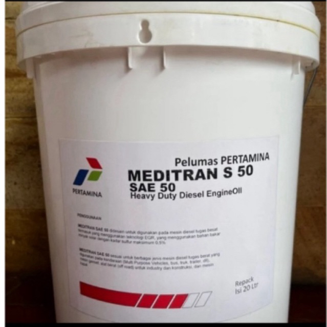 Jual OLI MEDITRAN S 50 sae 50 isi 20 liter | Shopee Indonesia