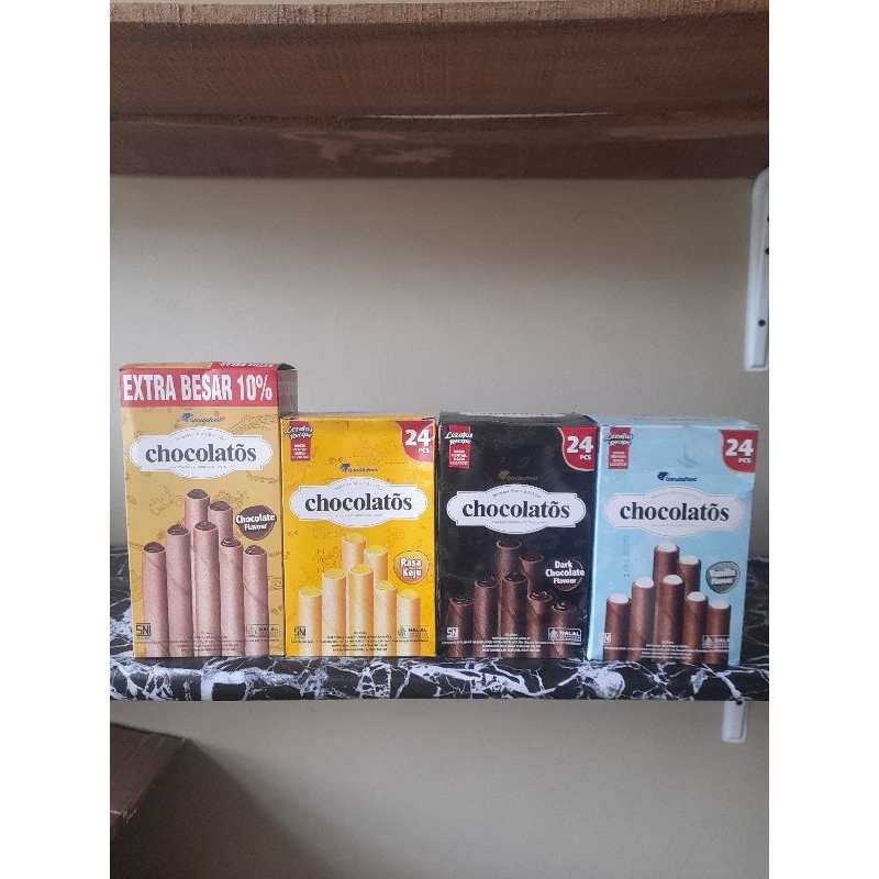 Jual Snack Chocolatos (500, 1000, 2000) Wafer Roll baca deskripsi ...