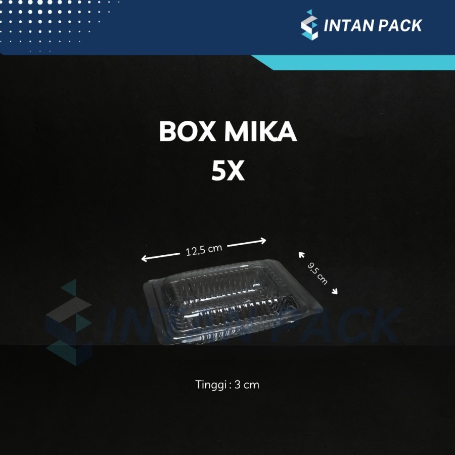 Jual Mika Box Tray 5X Box Kemasan Kue Jajanan (100 pcs) | Shopee Indonesia