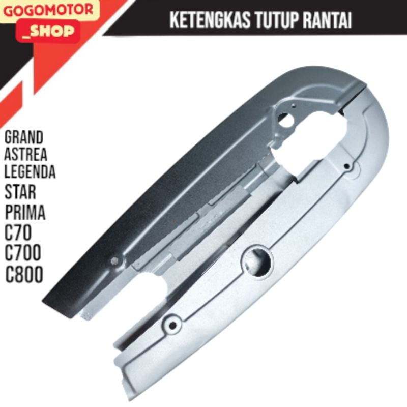 Jual Ketengkas tutup rantai Honda Astrea grand Legenda Prima star c70 piston c700 c800 silver ...