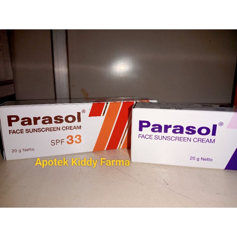 Jual Parasol Face Sunscreen Cream,SPF 33 dan Parasol Gel 20gr | Shopee ...